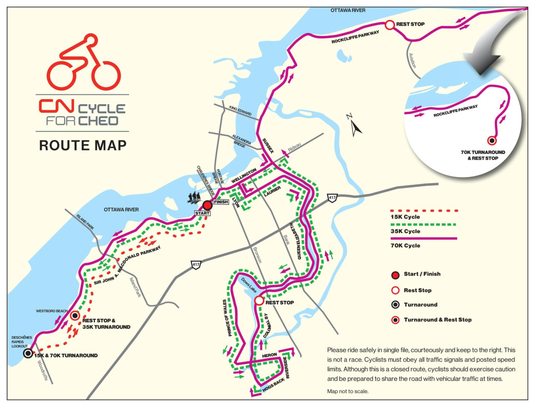 CN Cycle for CHEO (Road Closures) – May 7 – Champlain Park Community