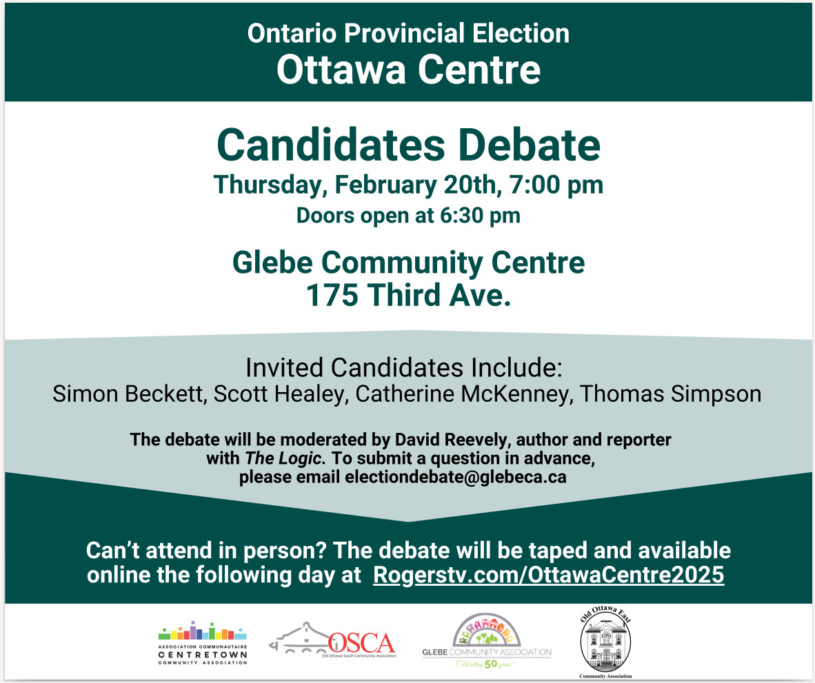 Ottawa Centre All Candidates Debate – Tonight – Champlain Park Community